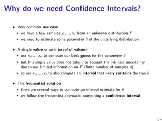 Confidence Intervals––Exact Intervals, Jackknife, and Bootstrap | PDF