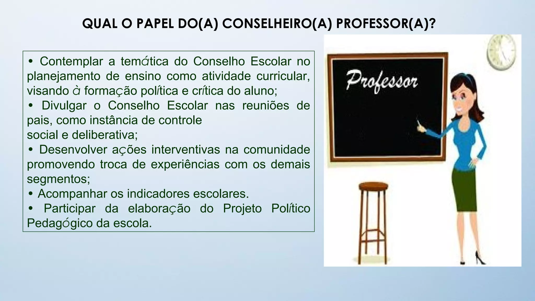 Slides conselho escolar | PPT | Education