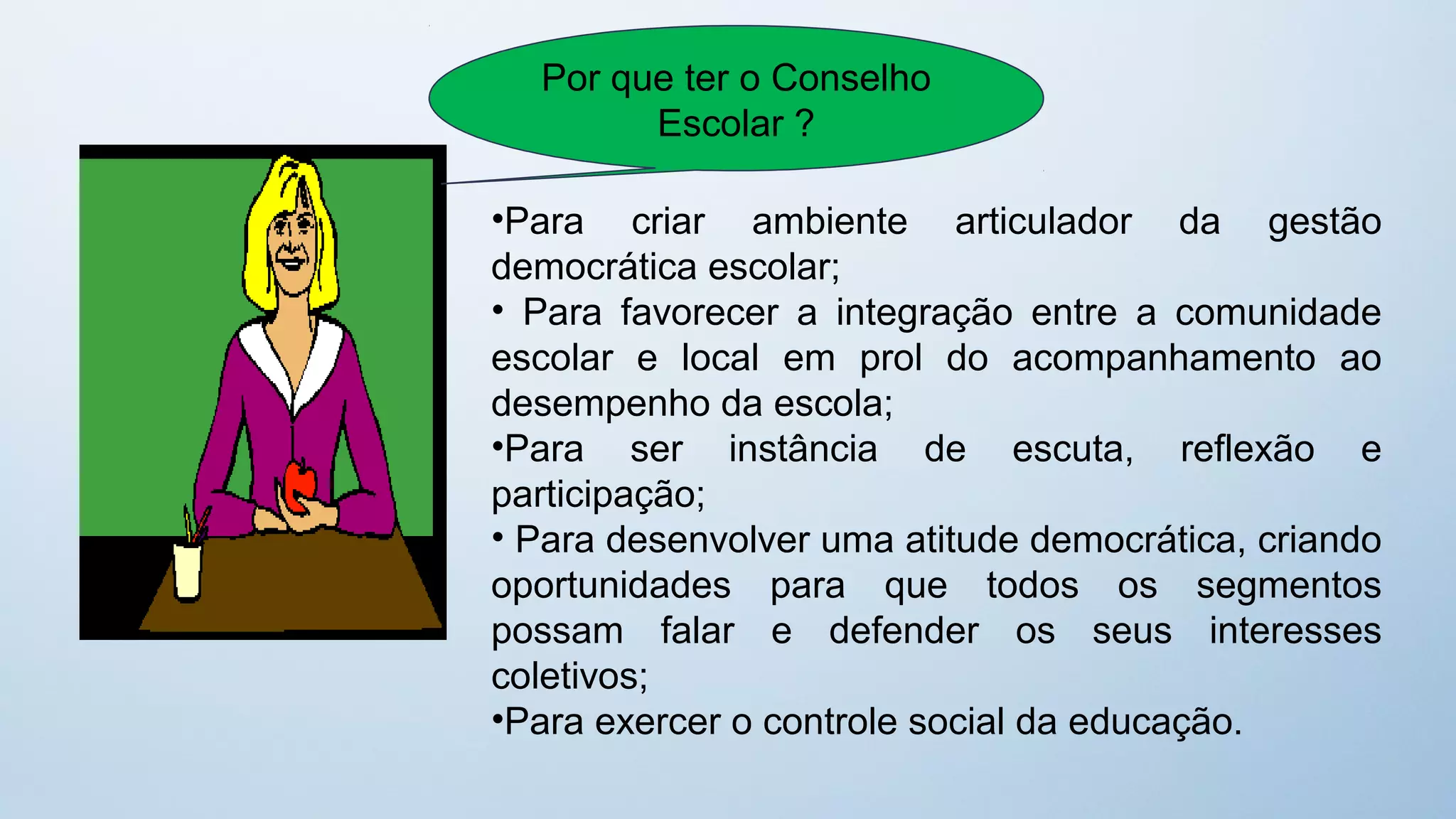Slides conselho escolar | PPT | Education