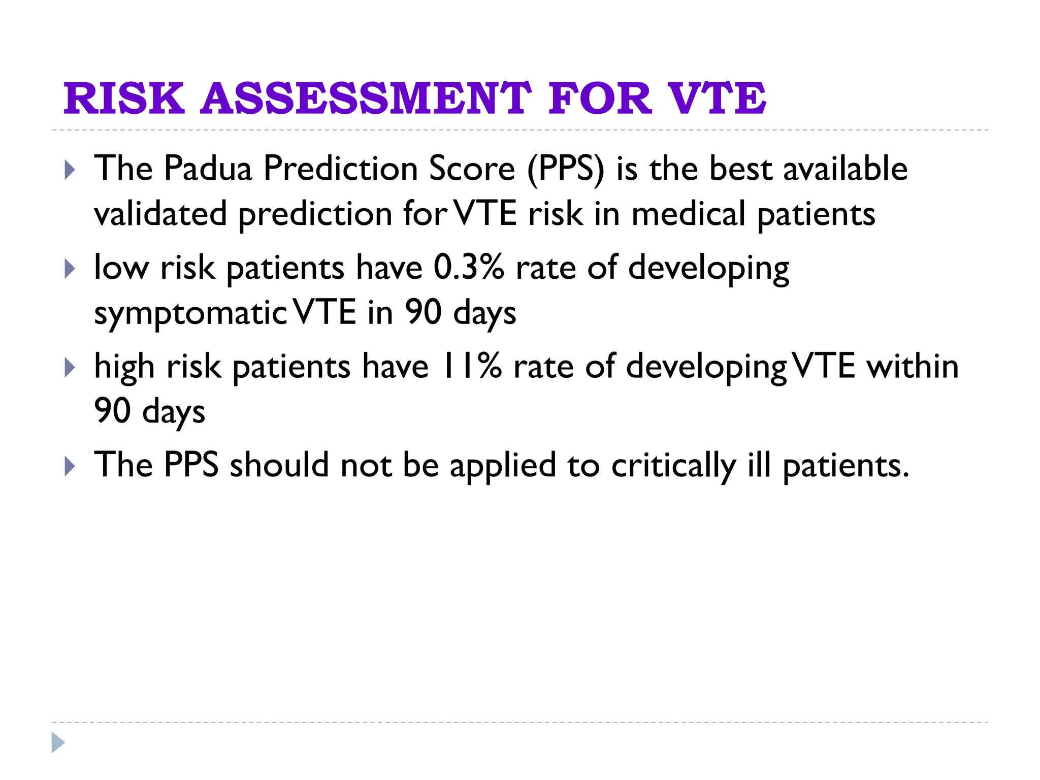 CPG: Prevention and Treatment of Venous Thromboembolism (VTE) | PDF