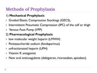 CPG: Prevention and Treatment of Venous Thromboembolism (VTE) | PDF