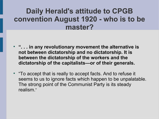 Rise and fall of the British Communist Party | PPT