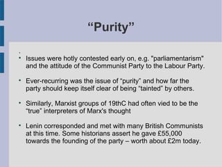 Rise and fall of the British Communist Party | PPT
