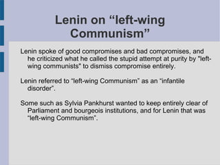 Rise and fall of the British Communist Party | PPT