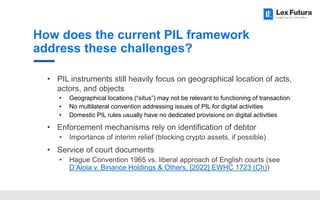 Challenges of litigating crypto / blockchain disputes | PPT
