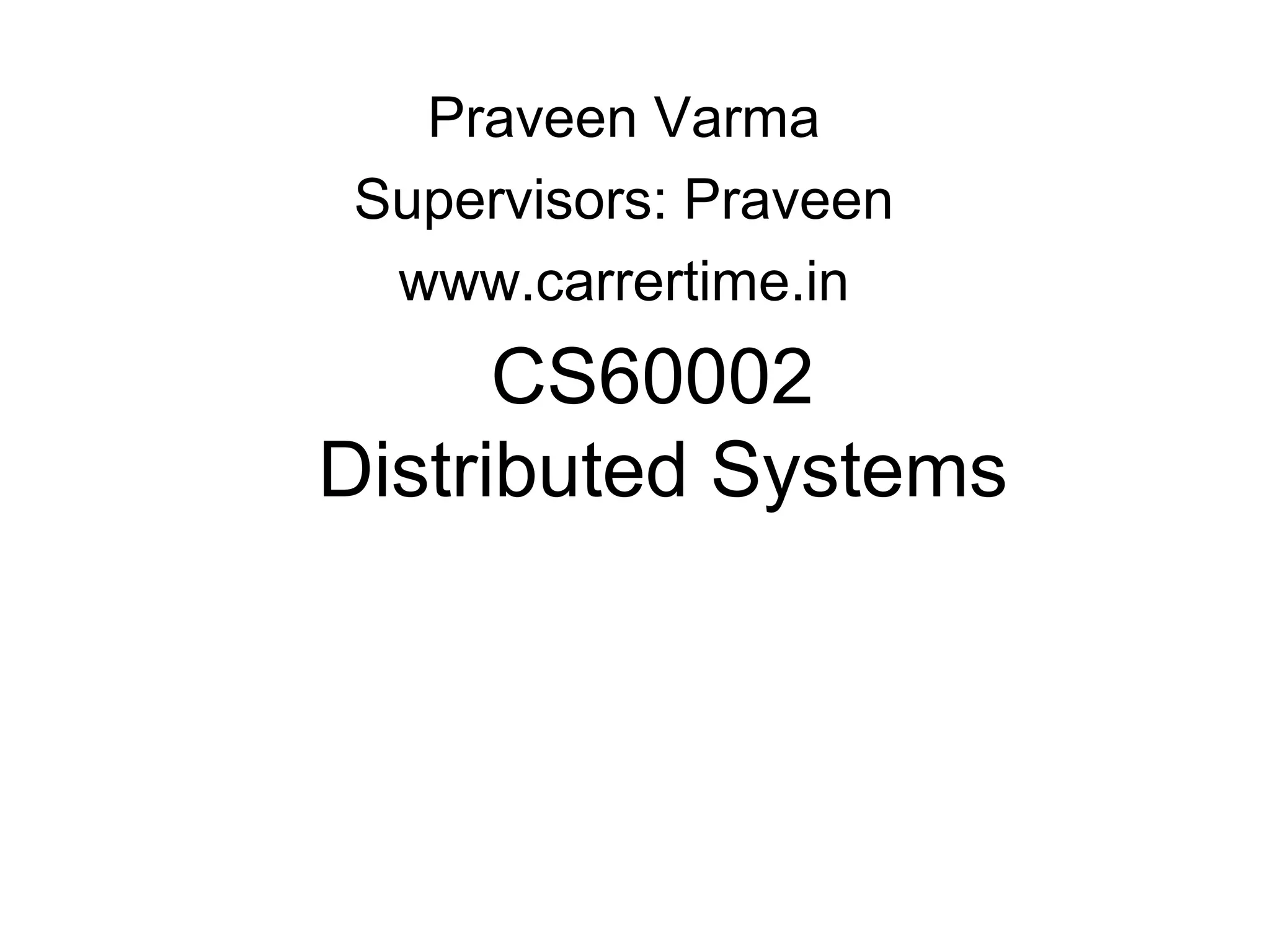 Distributed System | PPT