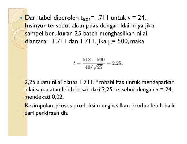 DISTRIBUSI SAMPLING & TEOREMA NILAI TENGAH | PDF
