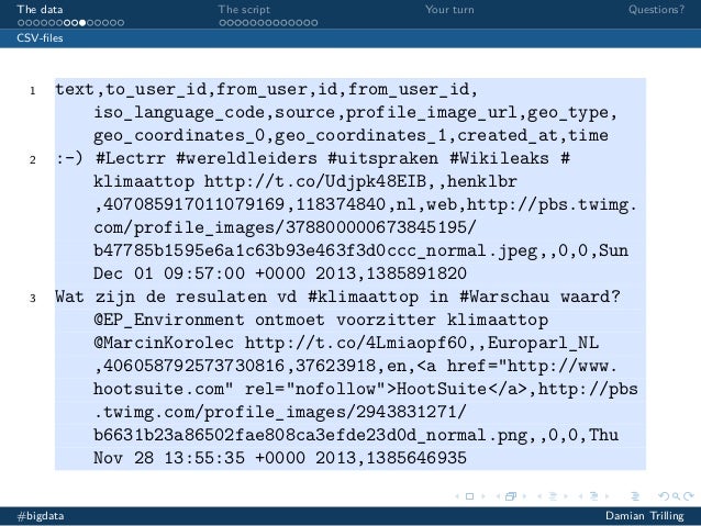 Analyzing Social Media With Python And Other Tools 24