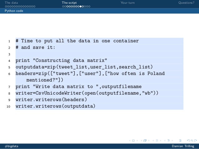 Analyzing Social Media With Python And Other Tools 24