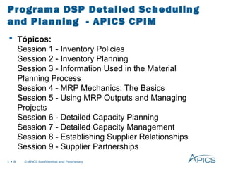 aChain APICS - slides DSP detailed scheduling and planning - APICS CPIM ...