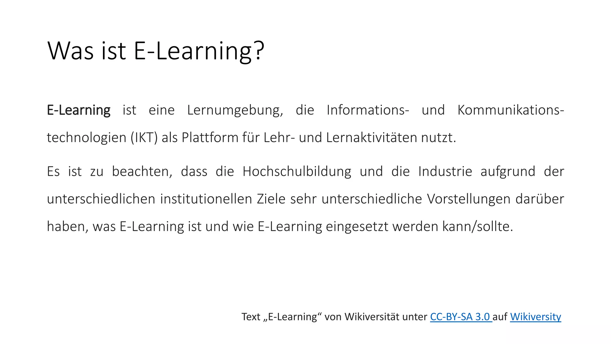 E-Learning | PPT