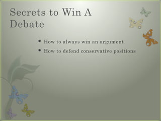 SOME TIPS TO WIN A DEBATE FOR BEGINNER.pptx