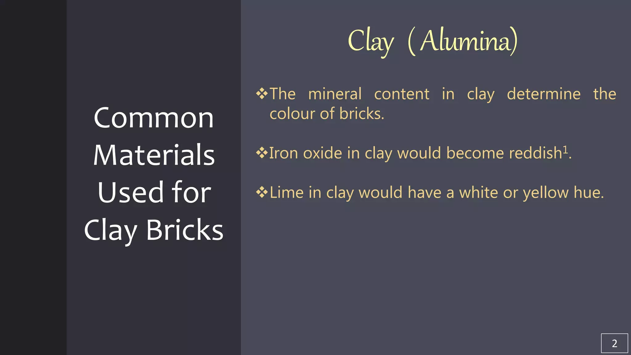 Manufacturing Process of Clay Bricks | PPTX