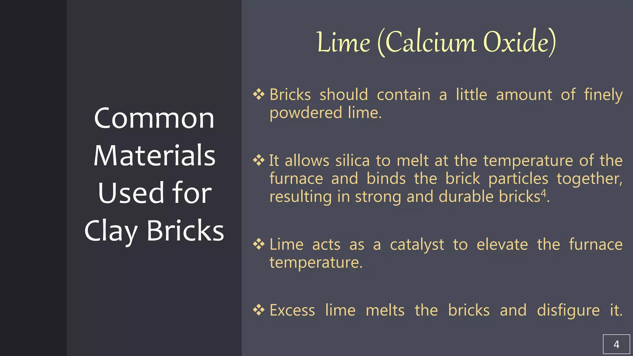 Manufacturing Process of Clay Bricks | PPTX