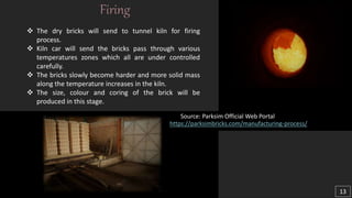 Manufacturing Process of Clay Bricks | PPTX