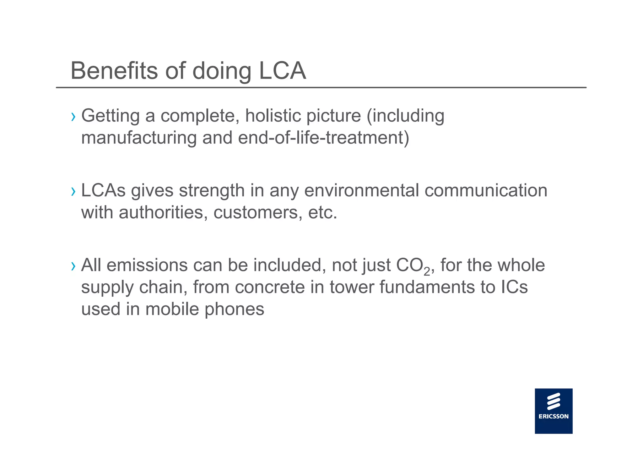 Technology life cycle assessments (LCA) | PDF