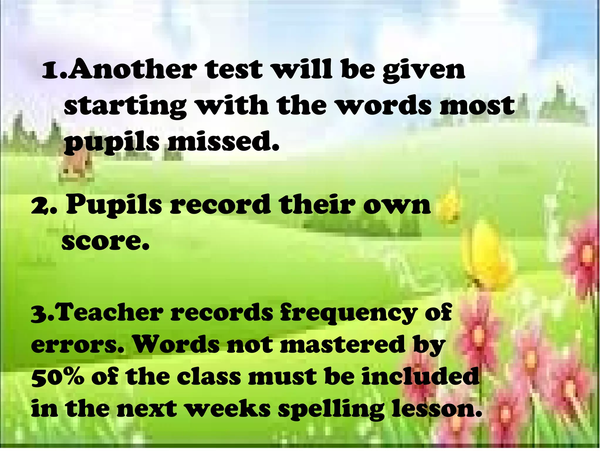 TEACHING FORMAL SPELLING USING HORN METHOD | PPT