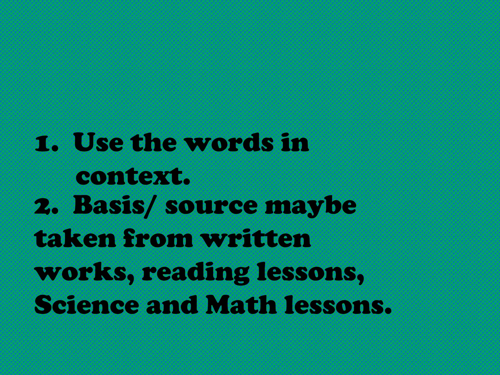 TEACHING FORMAL SPELLING USING HORN METHOD | PPT