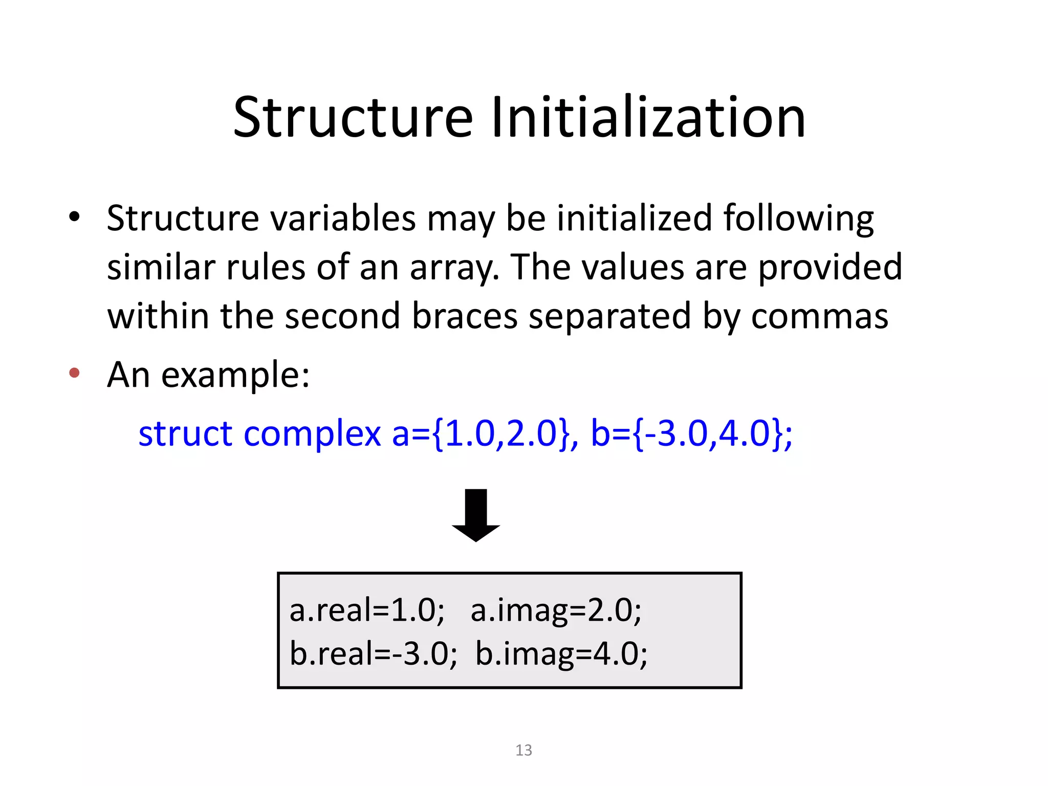 slideset 7 structure and union (1).pdf | Programming Languages | Computing