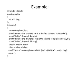 slideset 7 structure and union (1).pdf | Programming Languages | Computing