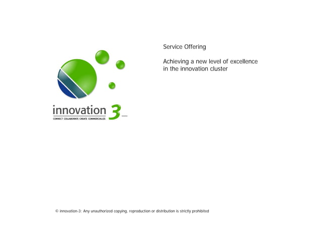 Innovation cluster excellence | PPT
