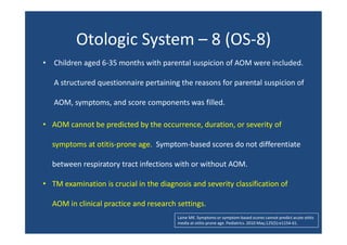 Indicators of acute otitis media severity - Prof. Tal Marom | PDF