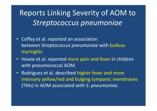 Indicators of acute otitis media severity - Prof. Tal Marom | PDF