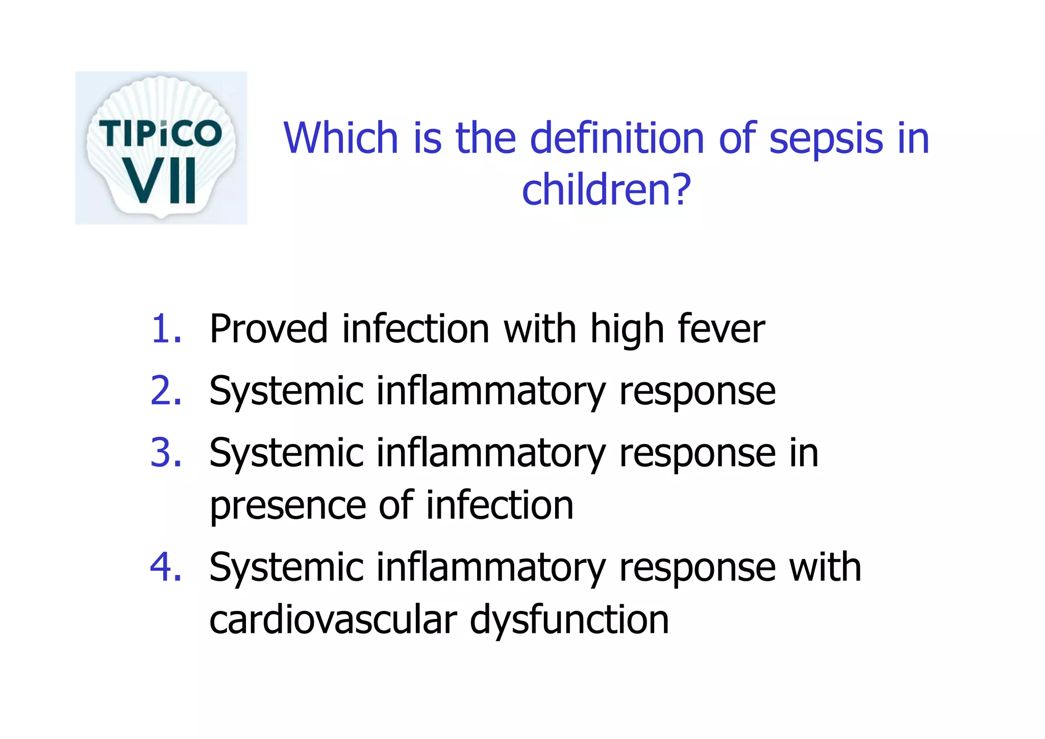 Bacterial and bacterial-like sepsis in children - Susanna Esposito | PPT