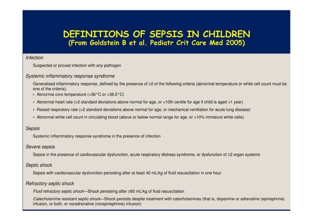 Bacterial and bacterial-like sepsis in children - Susanna Esposito | PPT