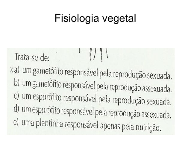 @S Slides exercicios fisio e reprodução vegetal- rebeca | PPT