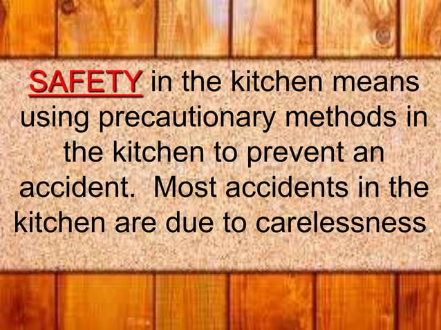 KITCHEN SAFETY AND SANITATION | PPTX