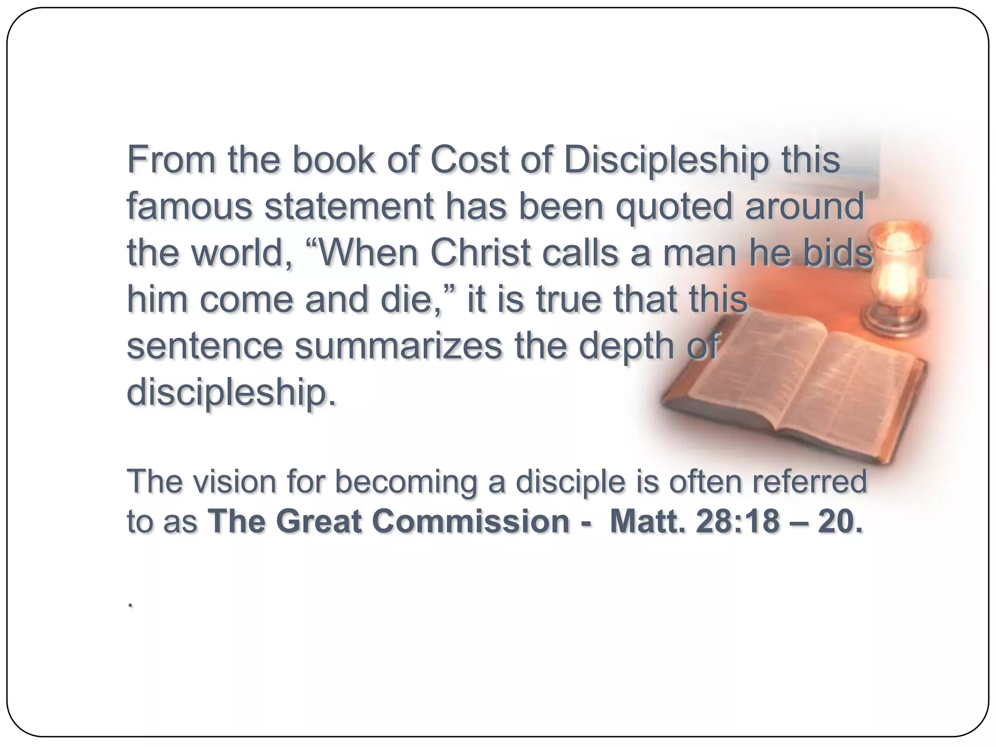 presentation on christian discipleship | PPTX