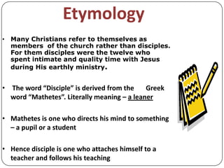 presentation on christian discipleship | PPTX