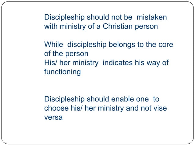 presentation on christian discipleship | PPTX
