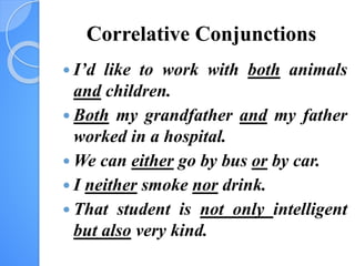 Discourse Markers: conjunctions and prepositions | PPTX