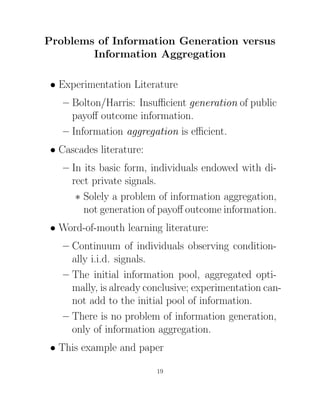 Conversation, Observational Learning, and Informational Cascades | PDF