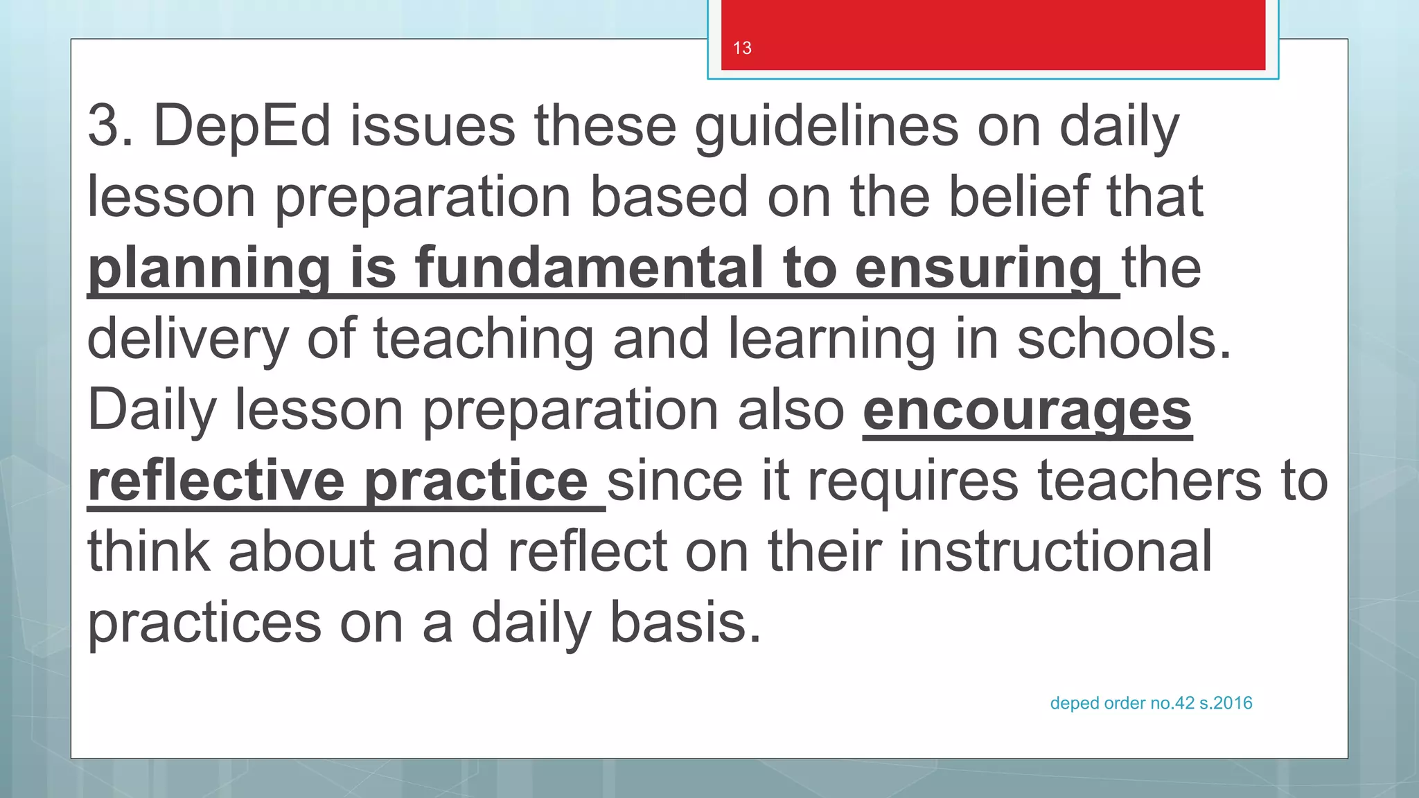 Slides for deped order no.42 s. 2016 | PPTX | Special Education | Education