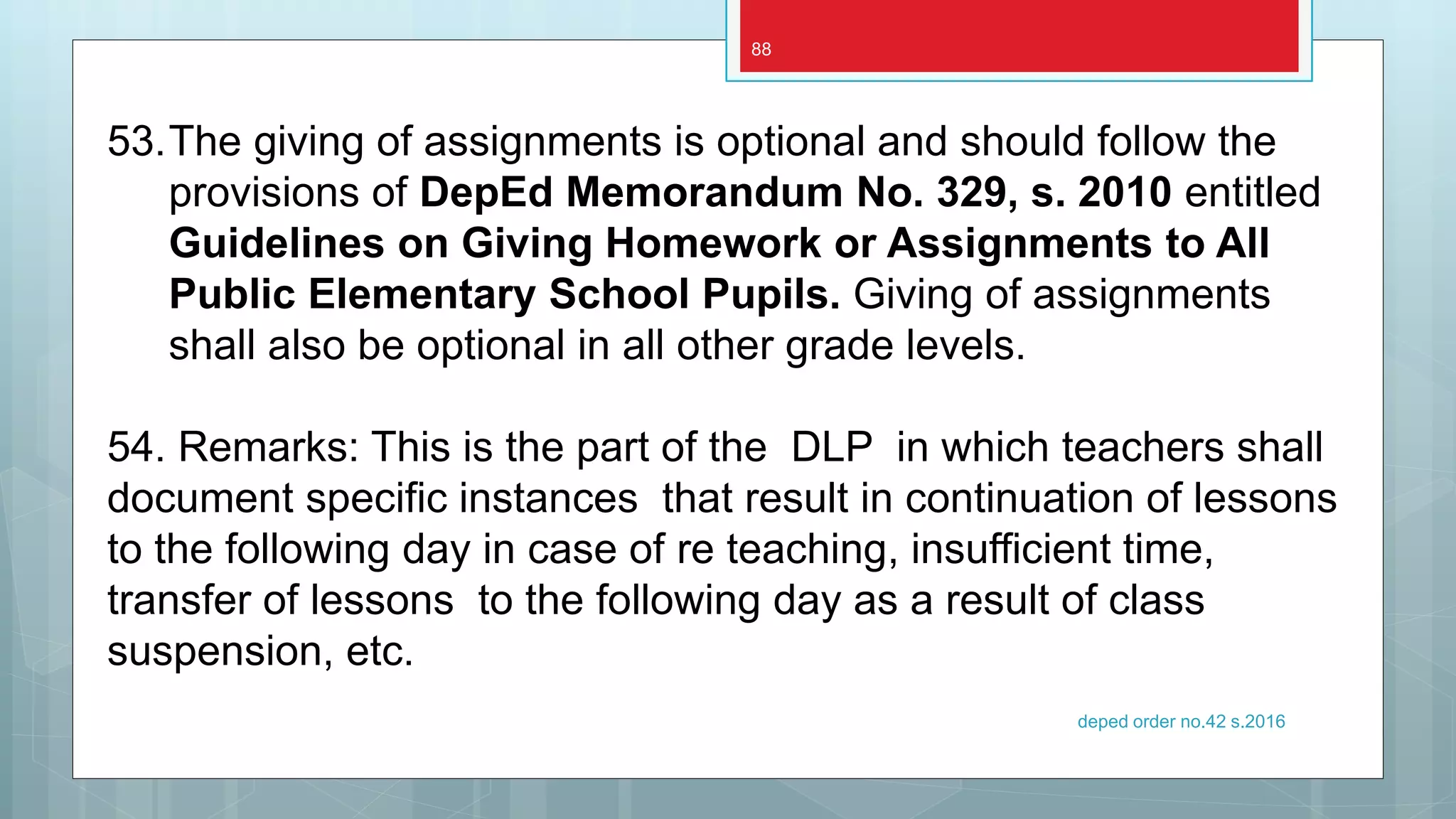 Slides for deped order no.42 s. 2016 | PPTX