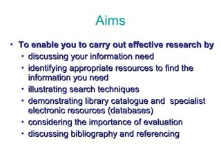 Developing your research skills | PPT