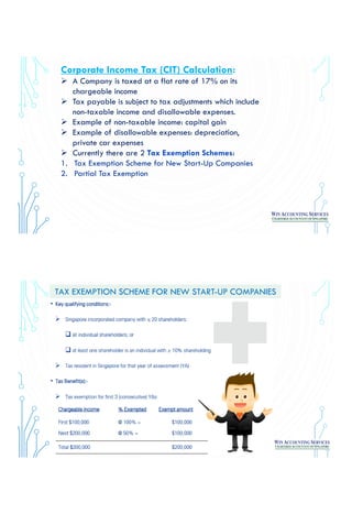 Singapore Corporate Tax - Key Features | PDF | Government Support and ...