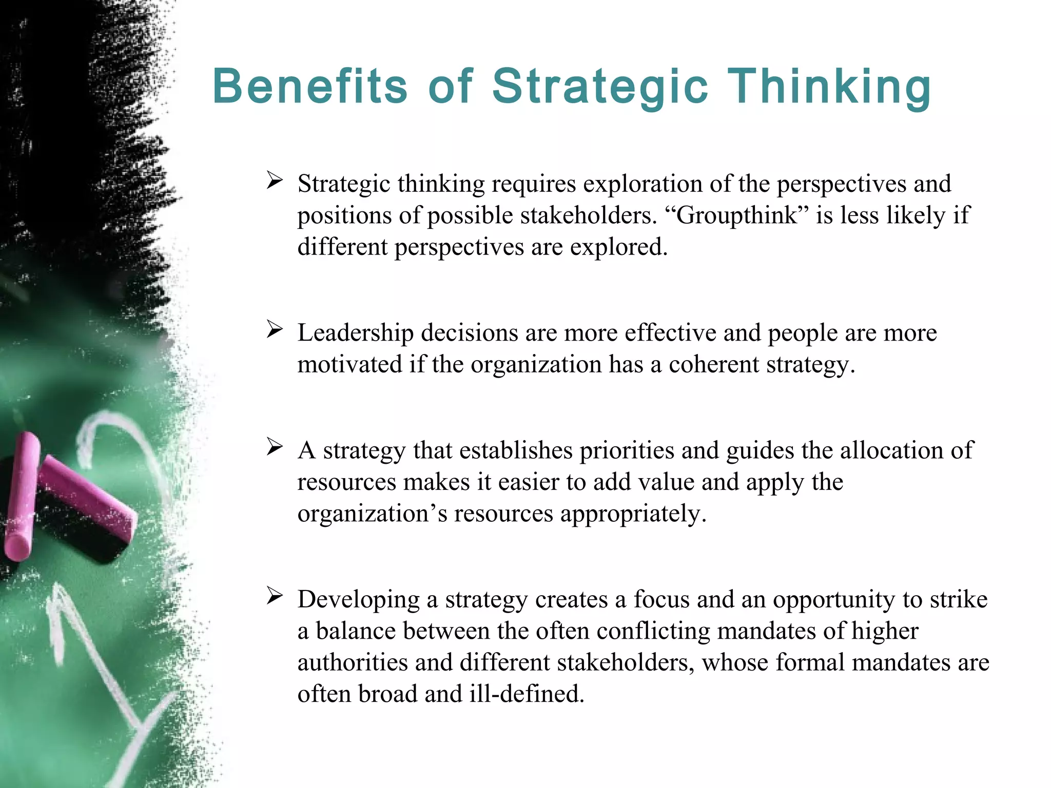 Strategic Thinking, Vision and Leadership | PPT