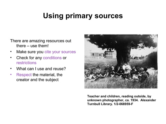 Overview of primary sources | PPT | Primary Education | Education