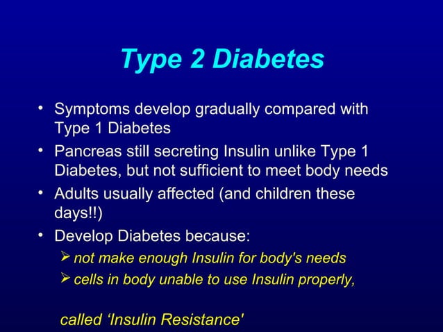 Diabetes and its Types | PPT