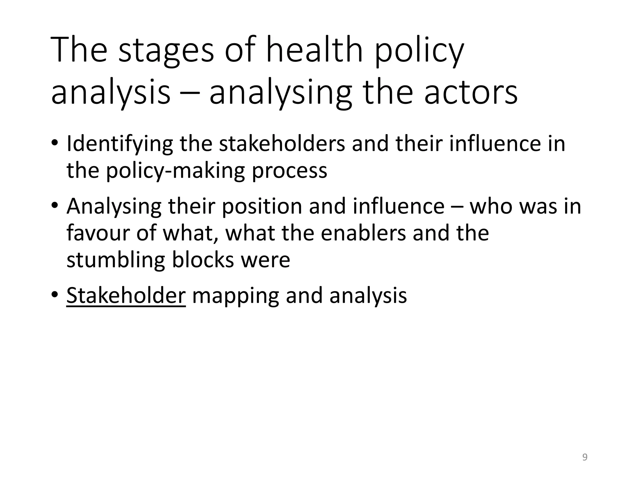 Slides for week 6 - health policy analysis.pptx