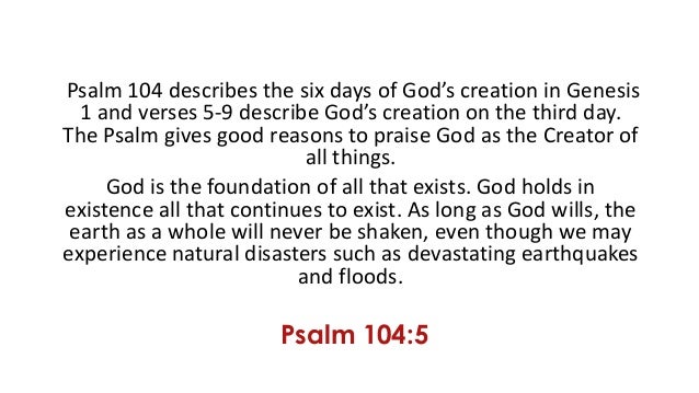 Study Slides for Psalm 104