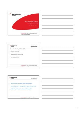 Slides from the niceties of notices and their importance for ...