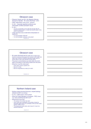 Slides from the niceties of notices and their importance for ...