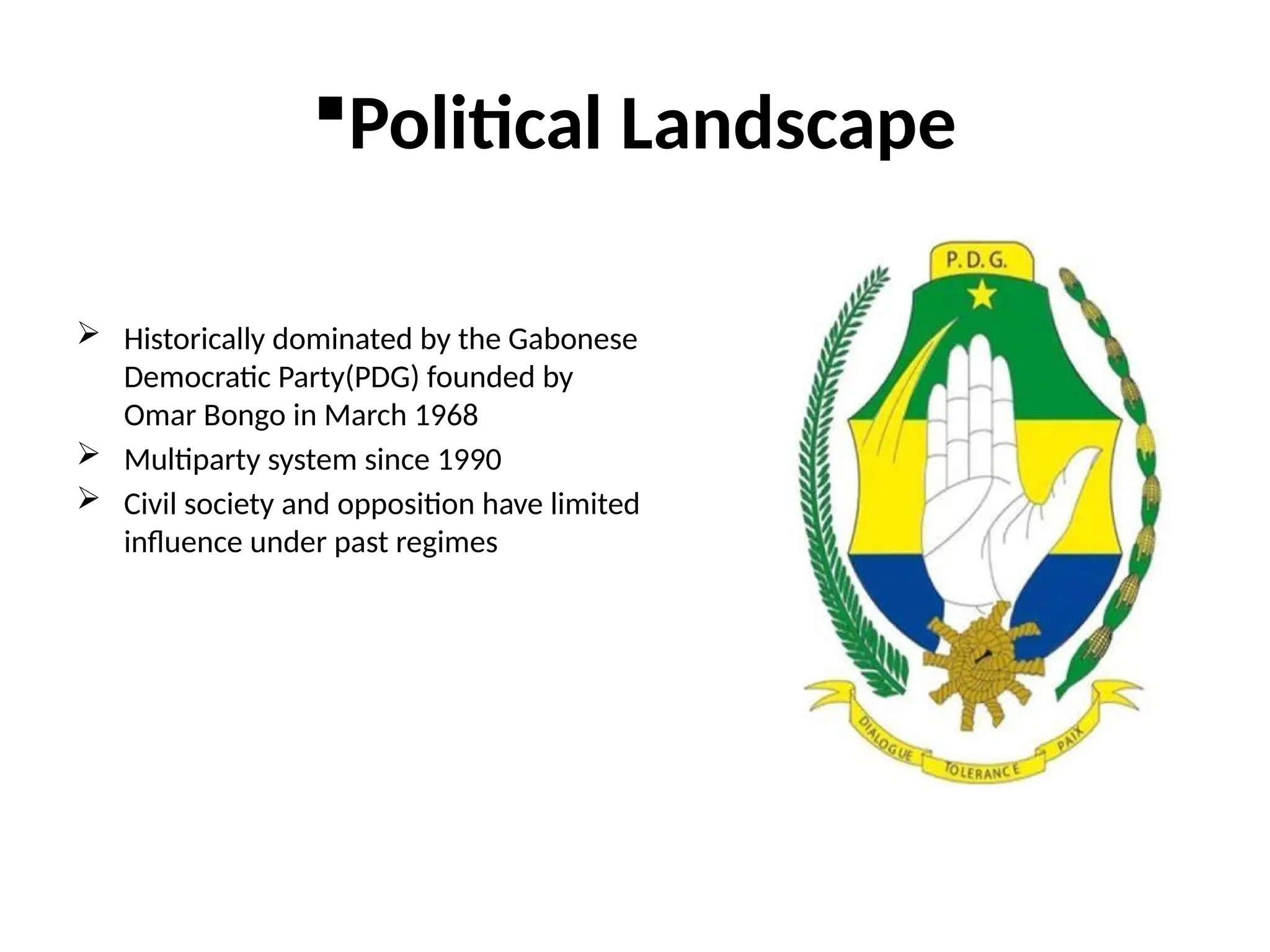 Slides Gabon political system and Government | PPT