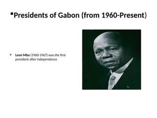 Slides Gabon political system and Government | PPTX