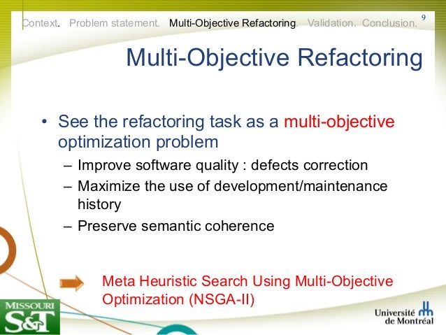 The Use Of Development History In Software Refactoring Using A Multi